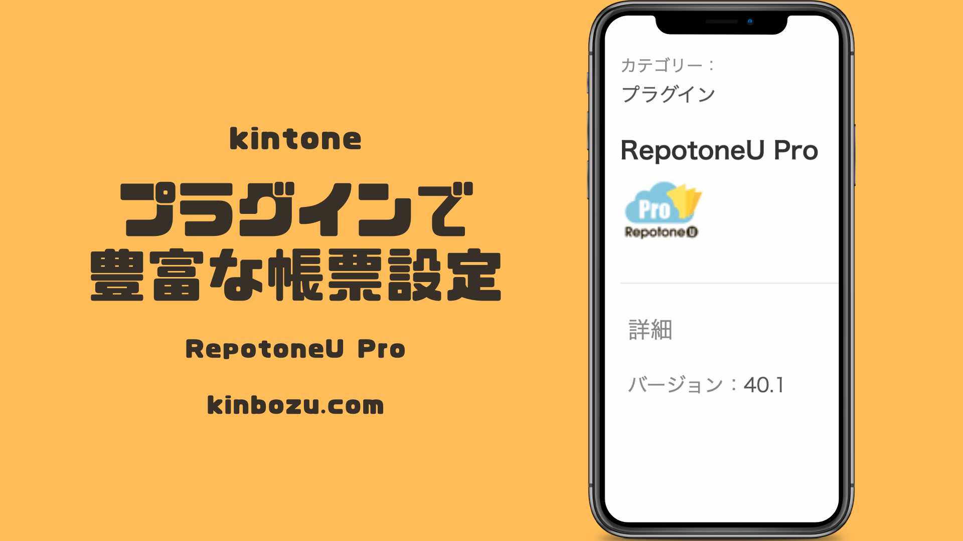 連携可能なキントーン帳票サービス、RepotoneU Pro - キンボウズキントーンブログ